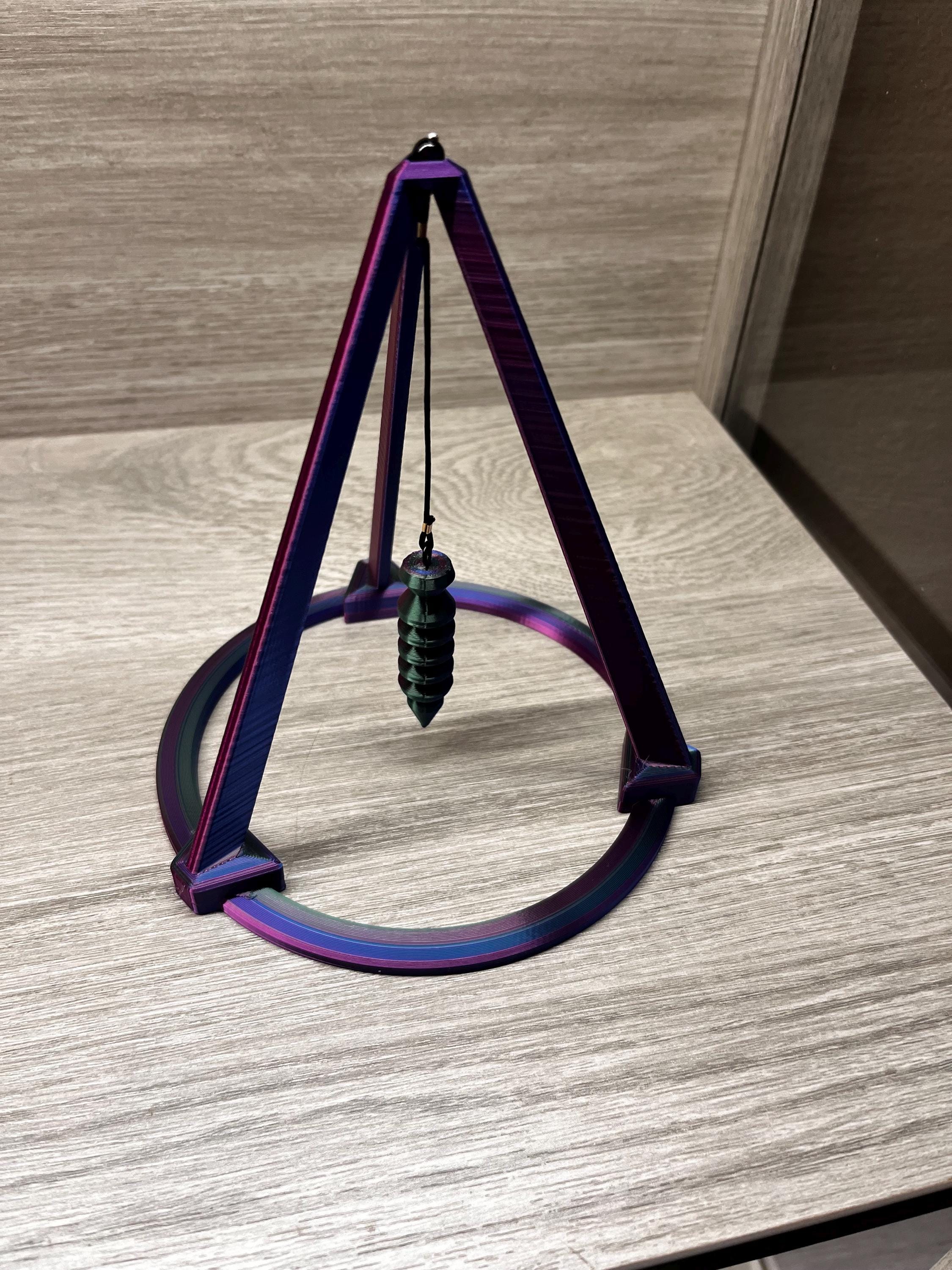 Small Open Tripod Stand with Pendulum (3D Printed PLA Plastic) – 3D ...